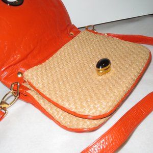 Rada | Bags | Rada Leather Woven Straw Top Handle Shoulder Bag | Poshmark